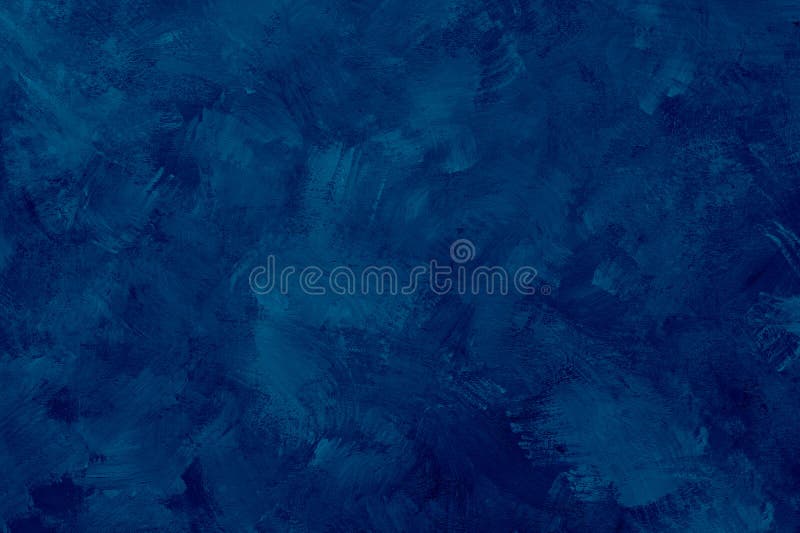 Painted Deep Blue Rough Background or Texture, Plaster, Part of the ...