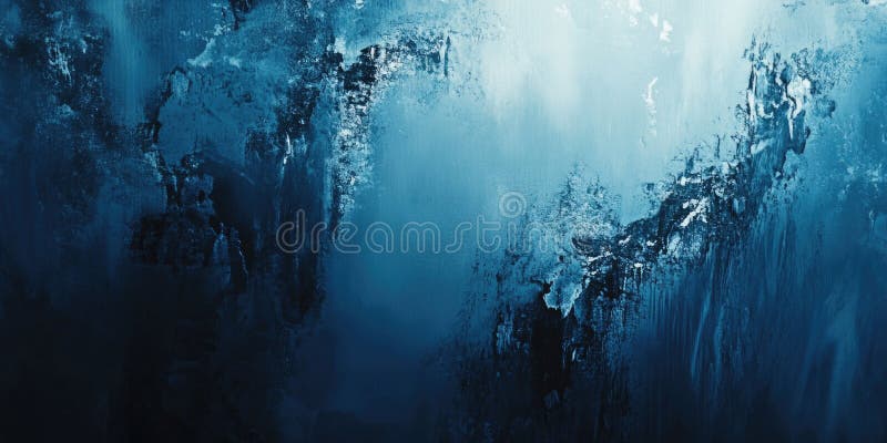 Blue and Black Wave Painting Stock Image - Image of marine, atmosphere ...