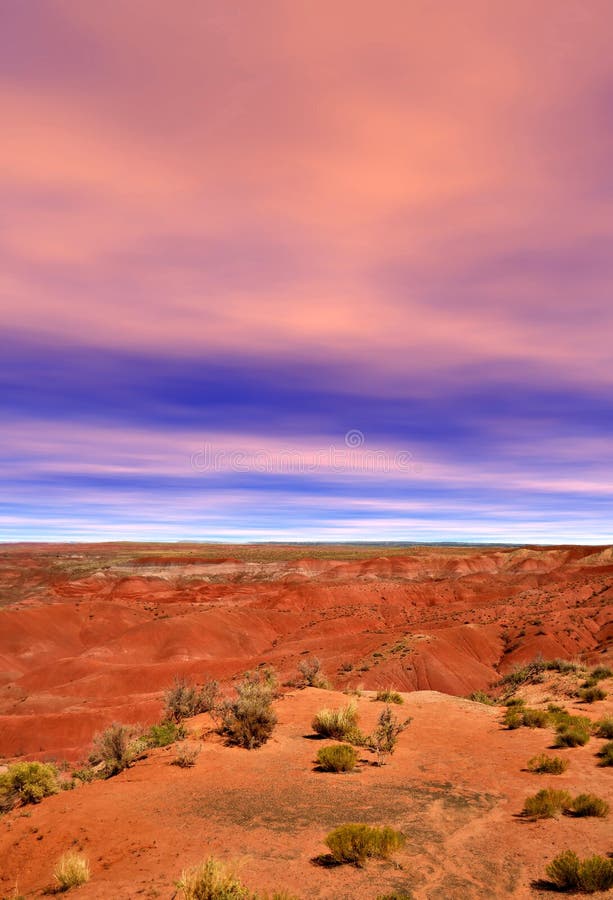 Painted Desert Arizona stock photo. Image of cloudy - 193415822