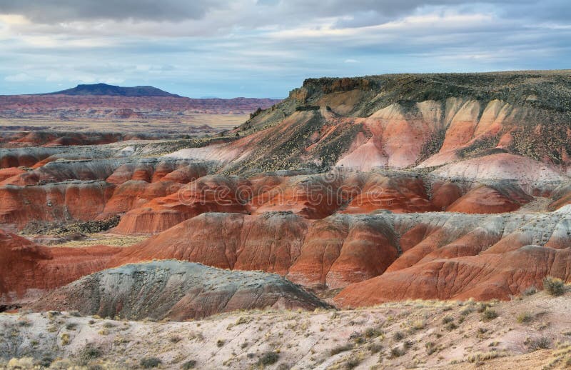 Painted Desert, Petrified Forest National Park Stock Photo - Image of ...