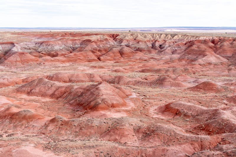 Painted Desert in the Petrified Forest National Park Arizona Stock ...
