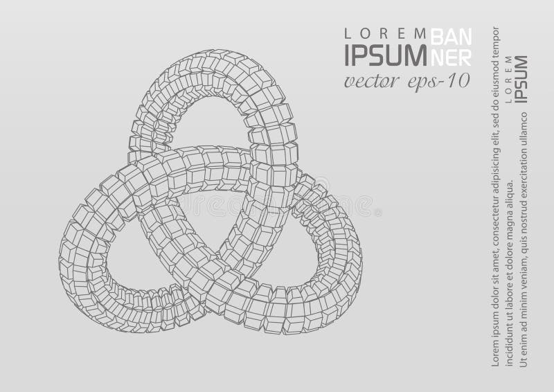 3D Geometry Spiral .Technological Background .Abstract Vector Tech ...