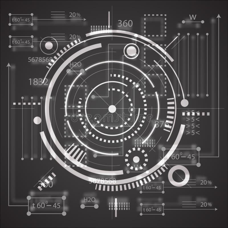 Hud Futuristic .Technologies of the Future.Technical Drawing.Fantastic ...