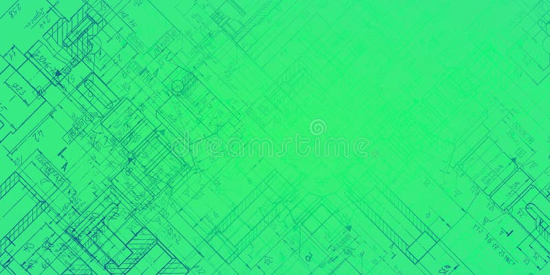 Technical Drawing Background.Green Technology Background for the ...