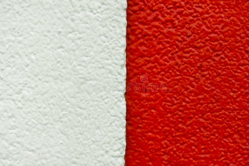 Painted Duotone Red and White Wall with Bubbly Texture. Geometric ...
