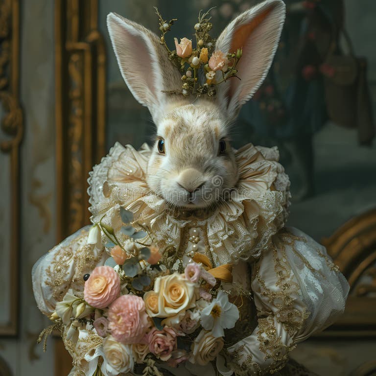 Painted Easter Eggs and Rabbit Background Graphic Illustrations Stock ...