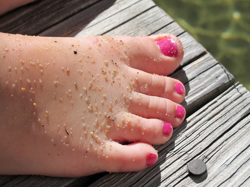 Painted Feet 3 stock photo. Image of summer, lake, clear - 27658212