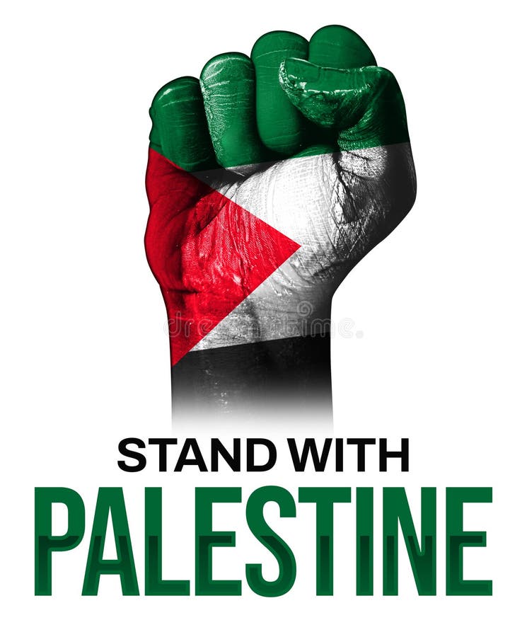 We Stand with Palestine - Palestine Flag Showing Support - I Support ...
