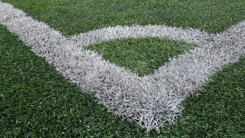 Soccer Corner Flag and Boundary Lines Stock Image - Image of football ...