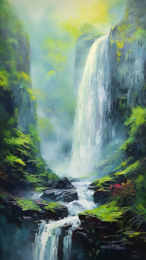 Painted Forest: a Bill Gallery Studio in Oregon Stock Illustration ...