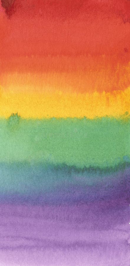 Painted Gradients in Rainbow Colors Stock Image - Image of painting ...