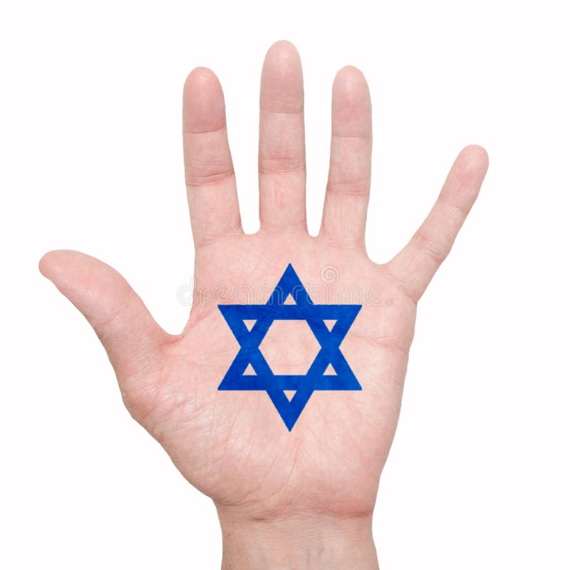 Painted hand stock photo. Image of religious, jewish - 31746394