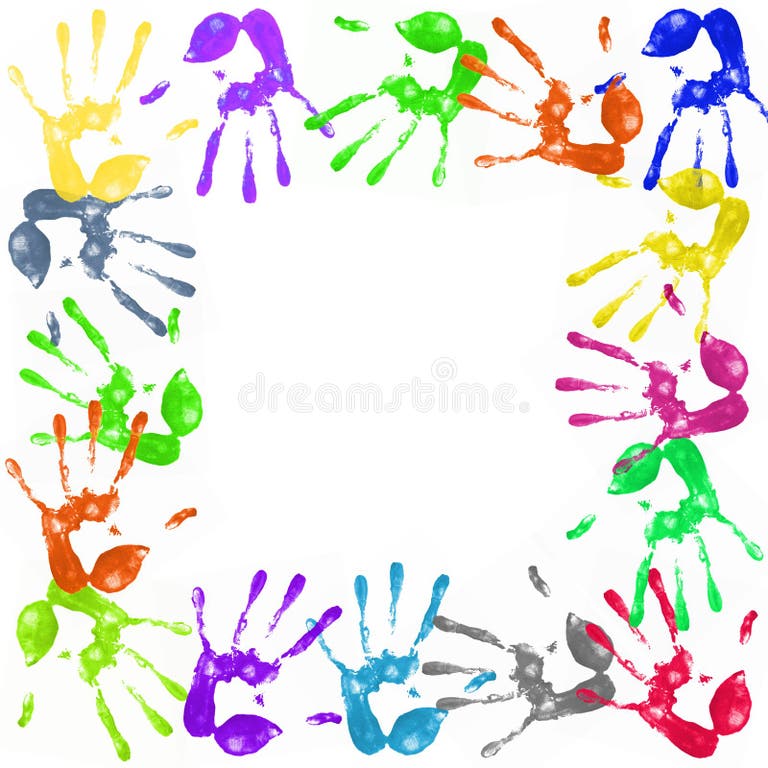 Painted Handprint Backdrop Stock Illustrations – 41 Painted Handprint ...