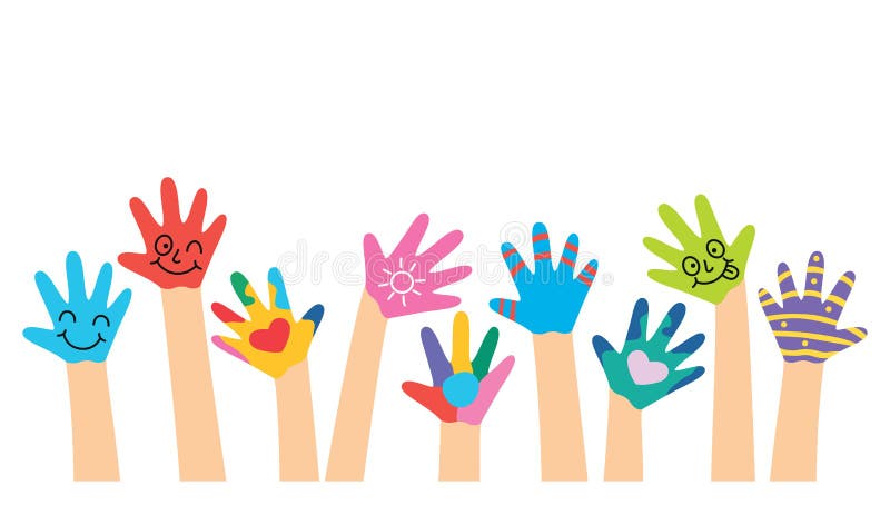 Kids Raising Hands Stock Illustrations – 336 Kids Raising Hands Stock ...