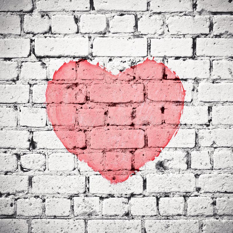 Heart Painted Wall Stock Illustrations – 850 Heart Painted Wall Stock ...