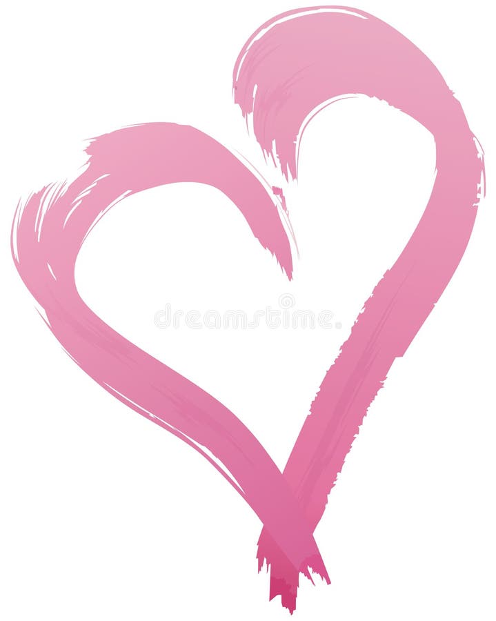 Painted Heart Shape stock vector. Illustration of shape - 31613126