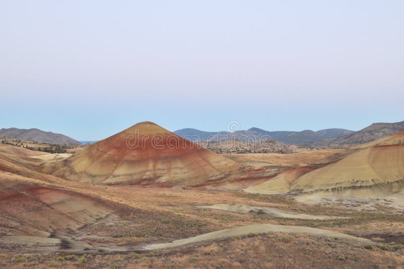 Colorful Painted Hills and Layers of Soil, Oregon Stock Photo - Image ...