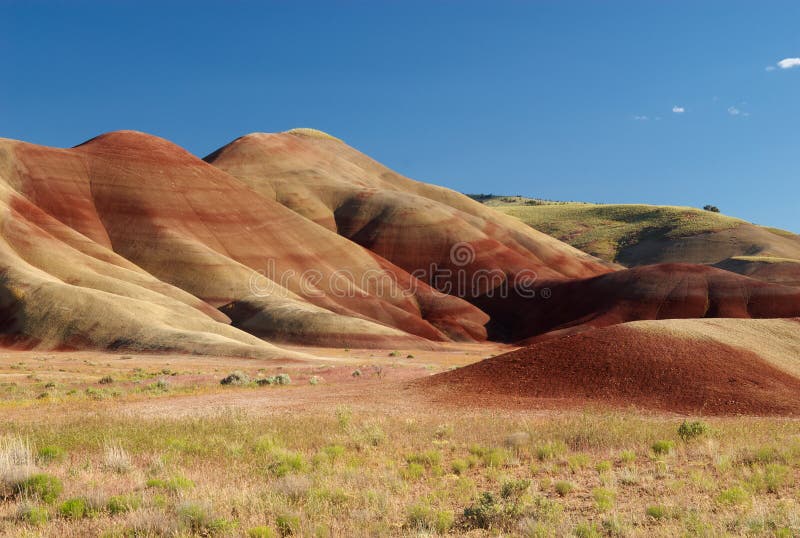 Painted Hills Evening, Mitchell, Oregon Stock Photo - Image of blue ...