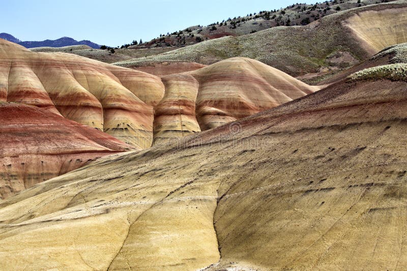 Painted Hills Oregon stock photo. Image of desert, brown - 35502078
