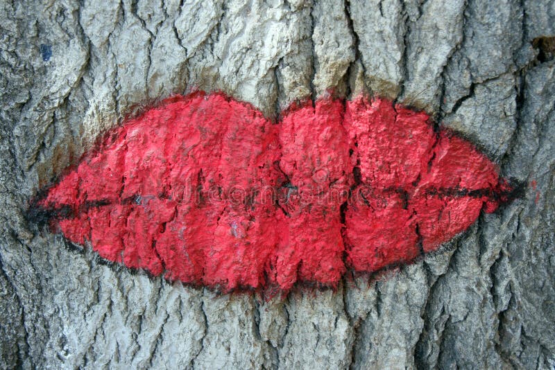 Lips stock photo. Image of love, drawing, tree, baku - 137602208