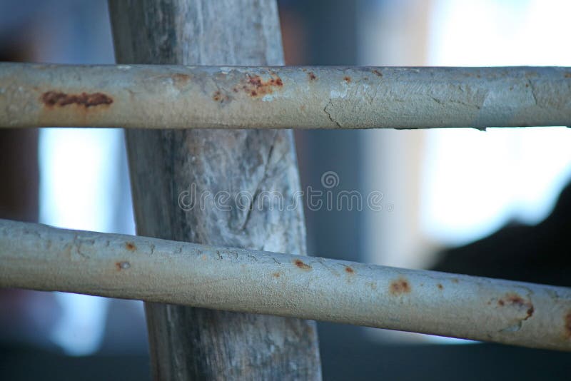 RUSTED METAL RAILING stock image. Image of rusted, surface - 101295311