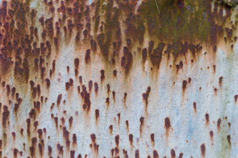 Painted Metal Texture with Traces of Rust. Stock Image - Image of ...