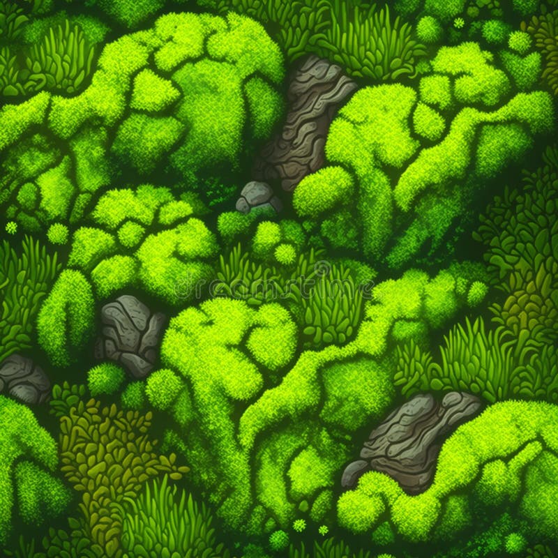 Painted moss texture stock illustration. Illustration of leaf - 264042378