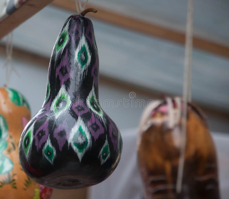 Painted with Multi-colored Pumpkins Stock Image - Image of decorative ...