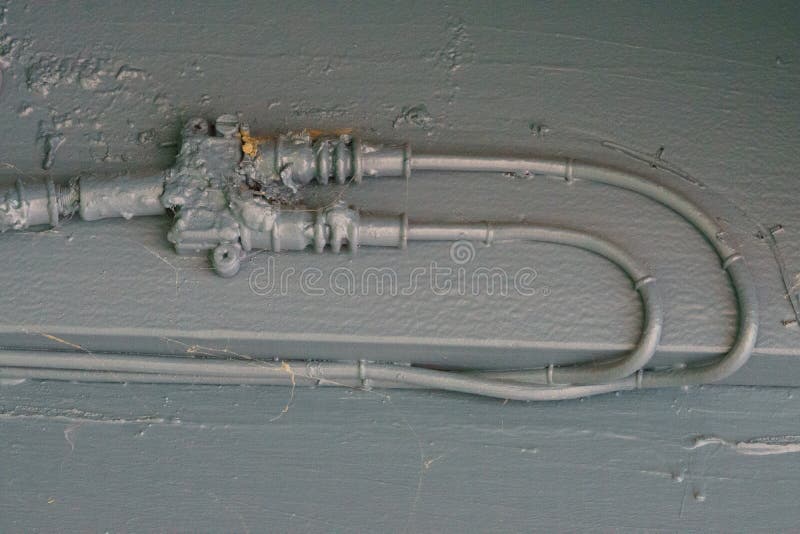 Painted Over Coax Cable Splitter Stock Image - Image of coax, signal ...