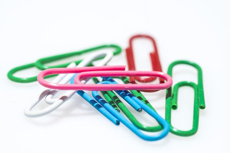 Painted paper-clips stock photo. Image of painted, metal - 43057990