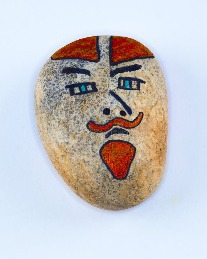 Painted pebble stock photo. Image of pebble, decoration - 205795362