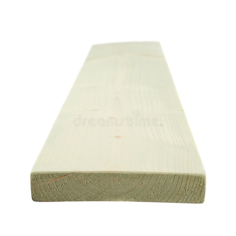 Painted Pine Wood Board Isolated Stock Photo - Image of plank, hardwood ...