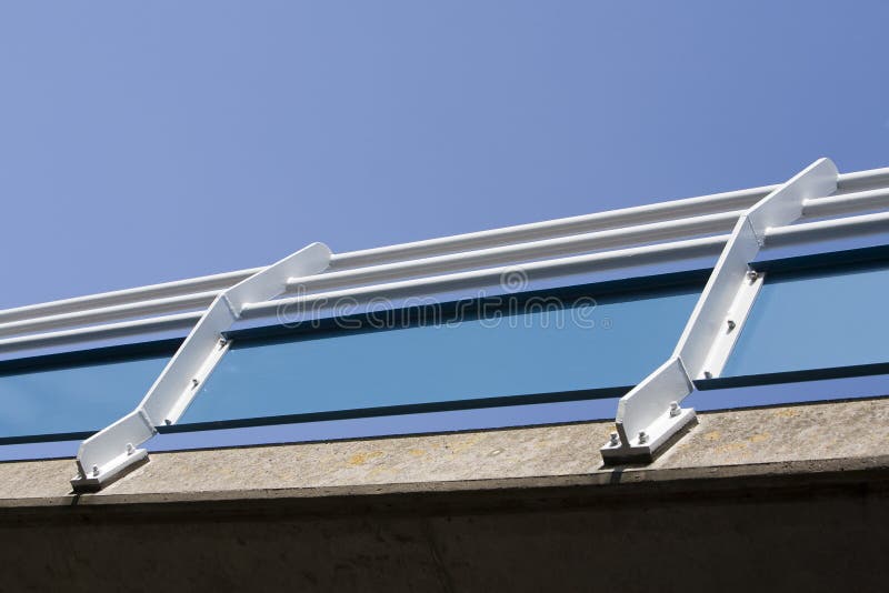 Painted railing stock image. Image of concrete, road - 45419287