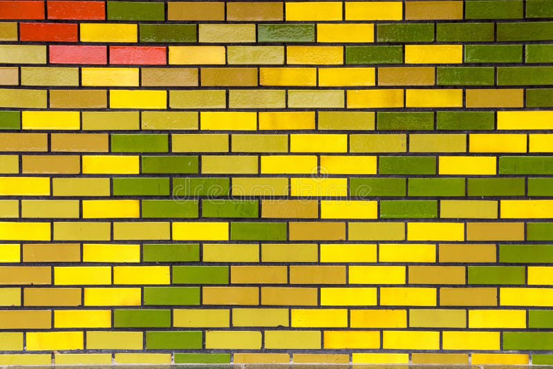Painted Rectangular Pattern Design and Texture of Brick Wall Stock ...