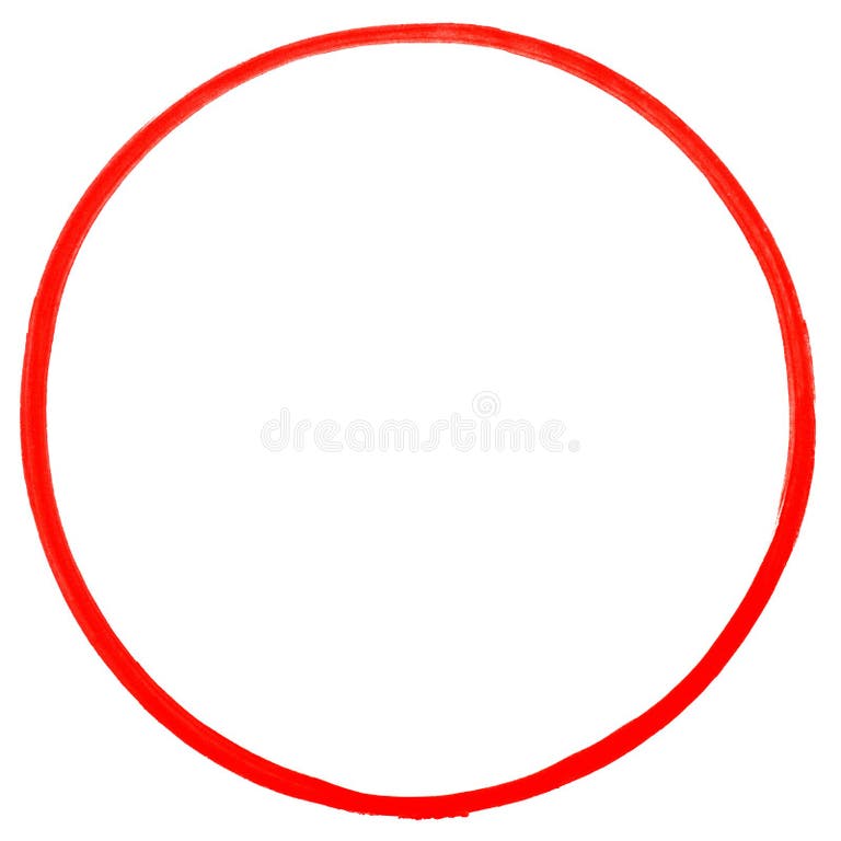 Painted red circle stock illustration. Illustration of painted - 125311191