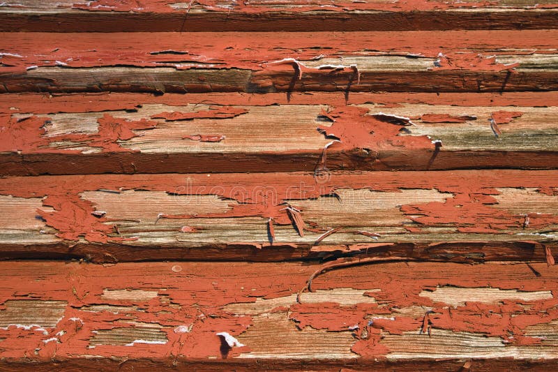 Painted Red Old Wooden Wall Texture Background Stock Photo - Image of ...
