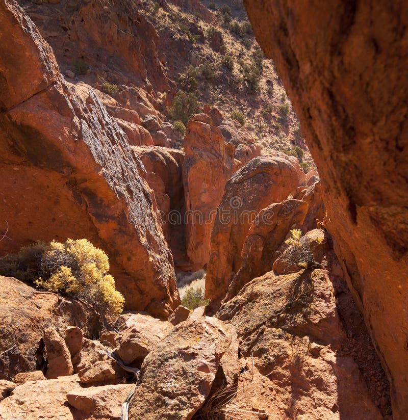 Painted Red Rock Desert stock photo. Image of painted - 27702262