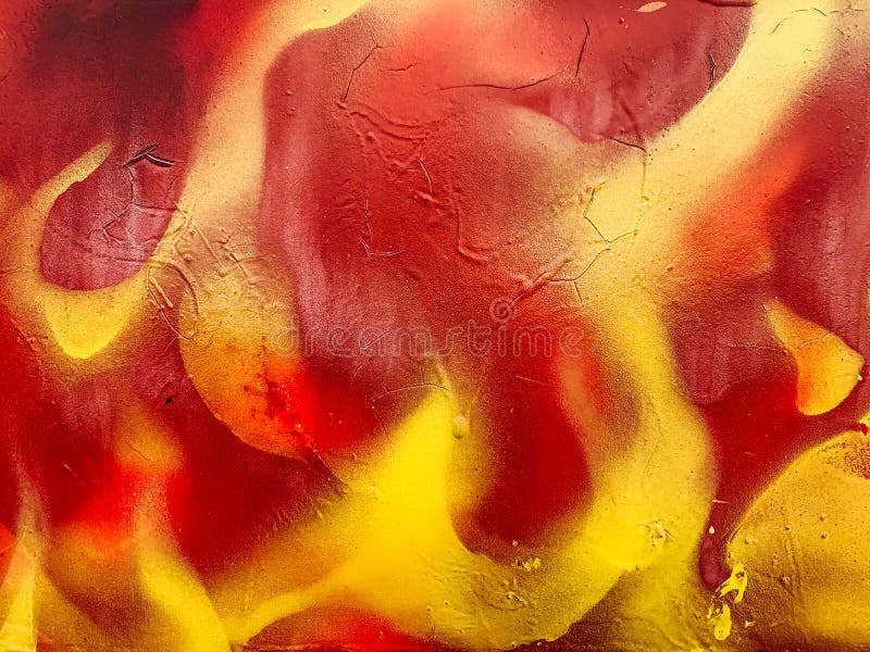 Painted Red Yellow Paint Wall Texture Background Structure Stock Photo ...
