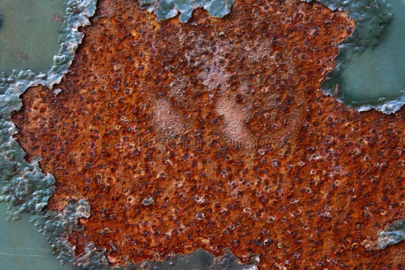 Painted Rust stock photo. Image of metal, hole, bubble - 21427776