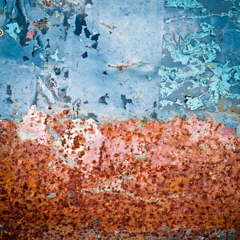 Painted Rust stock photo. Image of metal, hole, bubble - 21427776