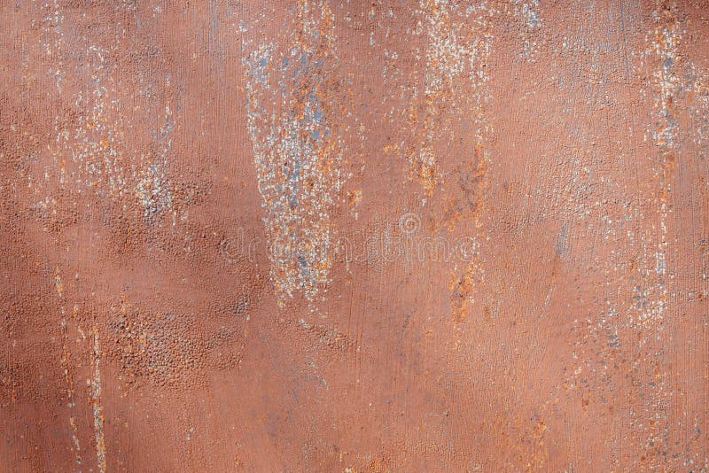 Painted Rusty Metal Surface for Background. Red Painted Metal with Rust ...