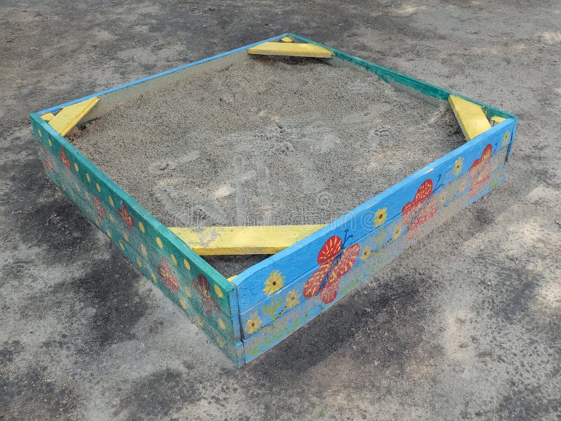 Painted sandbox stock photo. Image of recreation, park - 73428896