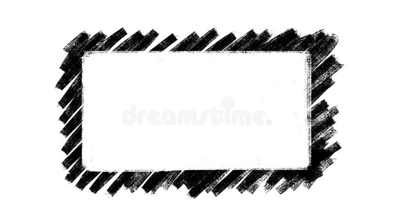 Painted Scribble Border Around a White Space, Stop Motion Animation on ...