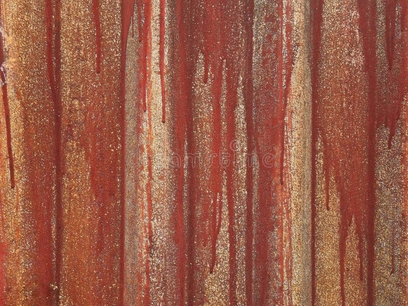 Painted Slate. Streaks of Red Paint on a Corrugated Surface. Expression ...