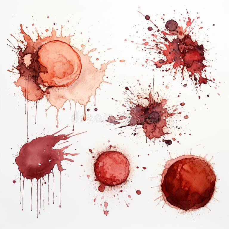 Painted Spatter with Grunge Textures Stock Illustration - Illustration ...