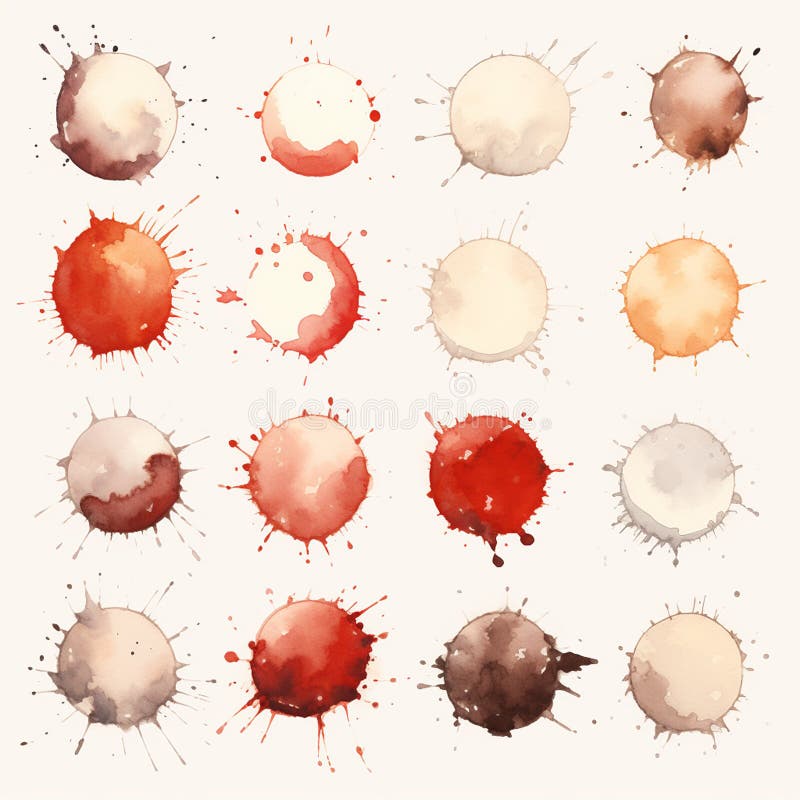 Painted Spatter with Grunge Textures Stock Illustration - Illustration ...