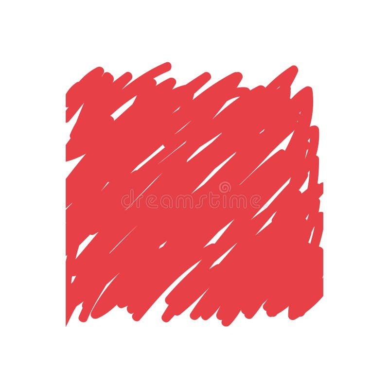 Painted Square Geometric Shape Stock Vector - Illustration of object ...