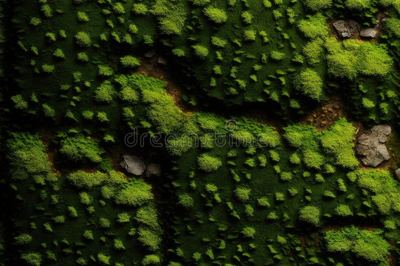 Painted Stabilized Moss Texture Background, Green Moss Wall for Modern ...