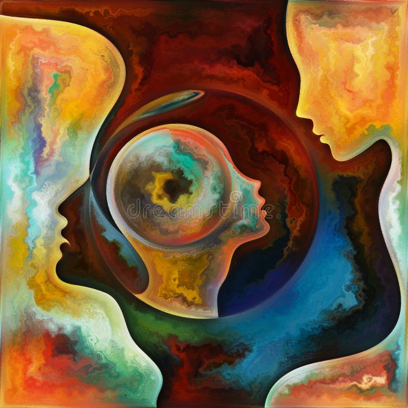 Inner Patterns stock illustration. Illustration of face - 223933307