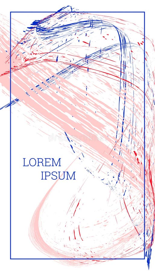 Painted Strokes, Waves. Abstract Cover, Vector. Stock Vector ...